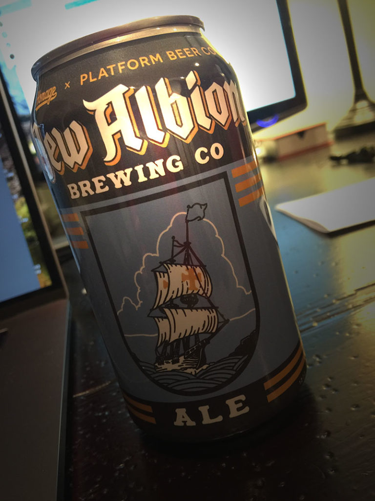 New Albion Ale Launch Party, Can Release and History